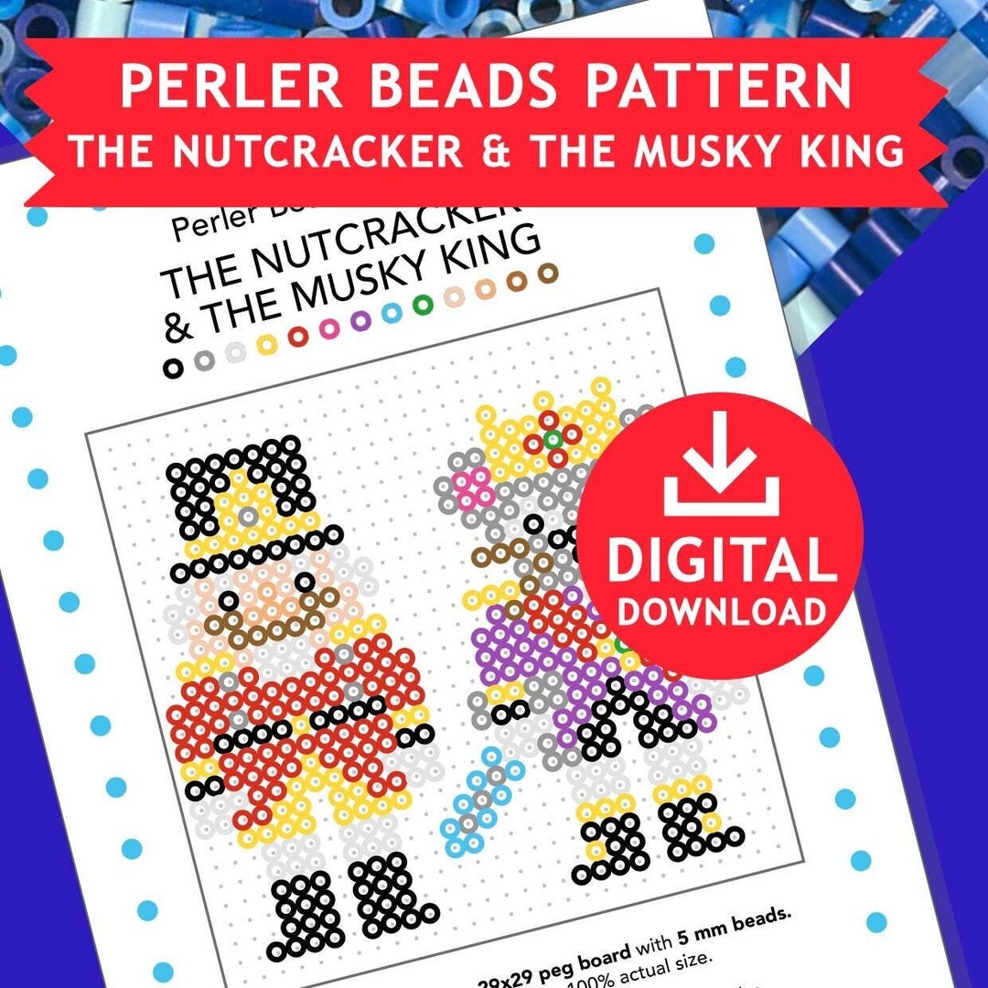 The NUTCRACKER & the MUSKY KING X-mas Decor Christmas Crafts Perler ...