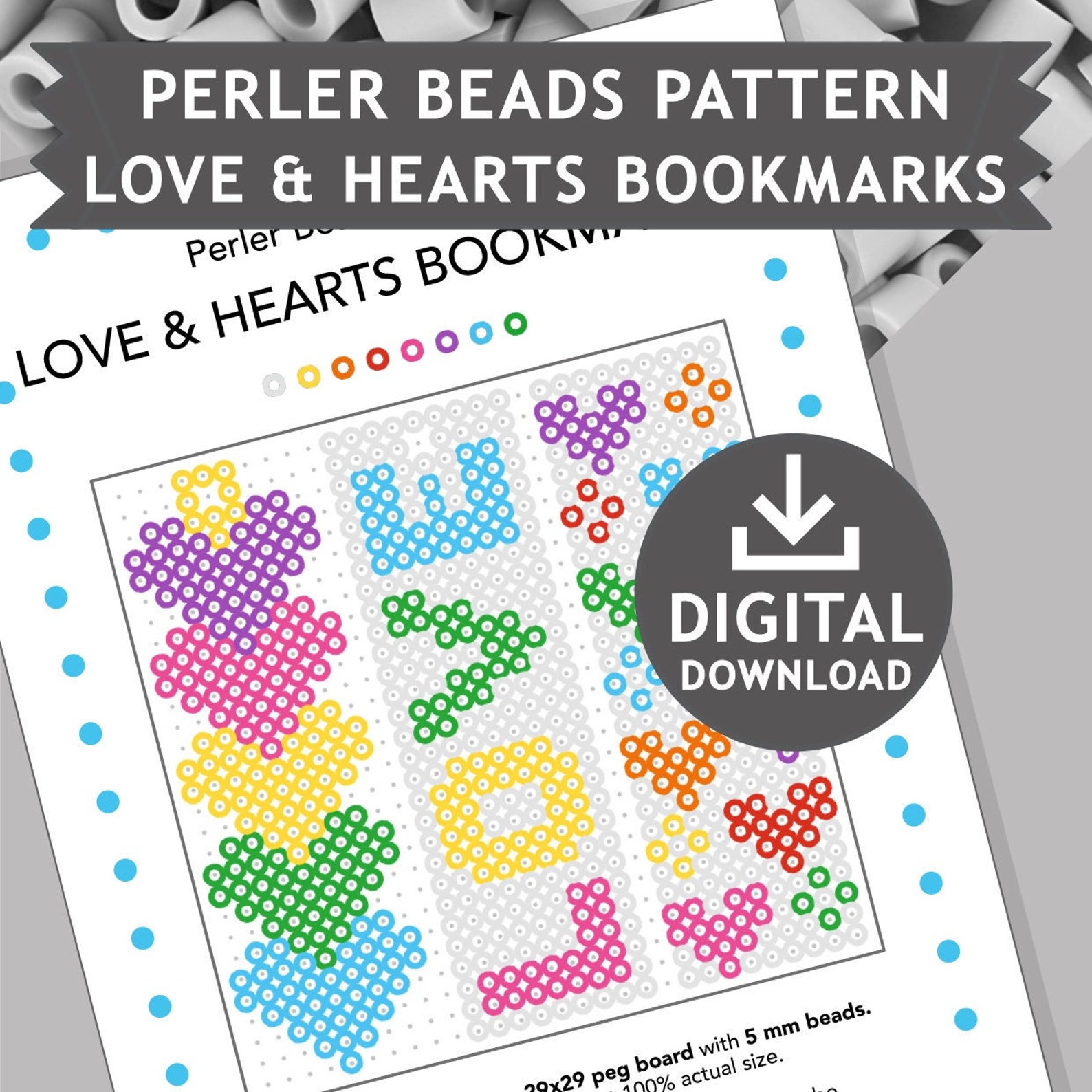 LOVE & HEARTS BOOKMARKS School Printable Templates Kids Crafts ...