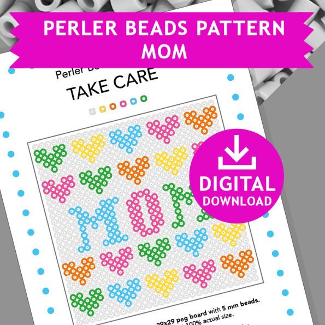 MOM Perler Patterns, Mama Mamma Mum Hama Fuse Beads Pyssla Nabbi ...
