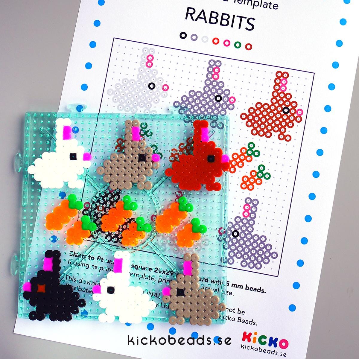 6x FARM Tractor Perler Patterns, Hama Fuse Pyssla Beads Templates ...
