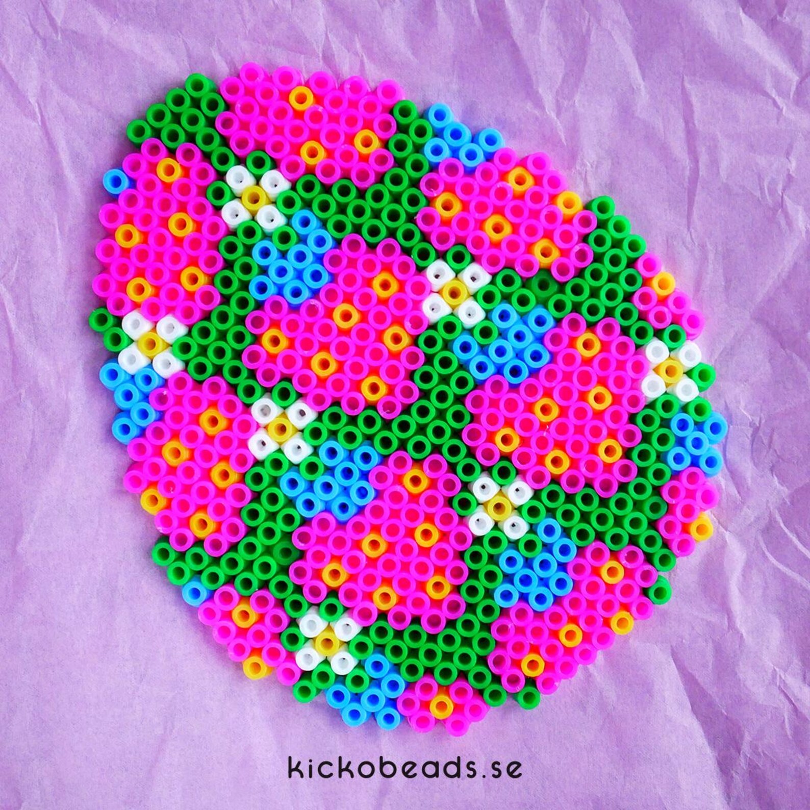 EASTER EGG Strawberry Heart Love Bügelperlen Decoration Hama Fuse Beads ...