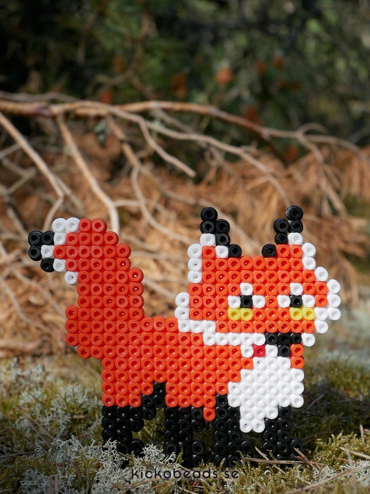 FOX Decoration Hama Fuse Beads Pyssla Forest Templates Tutorial ...