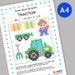 TRACTOR Perler Patterns, Decoration Hama Fuse Beads Pyssla Present ...
