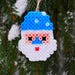 SANTA CLAUS X-mas Decor Kids Crafts Christmas Tree Ornaments Fuse Beads ...