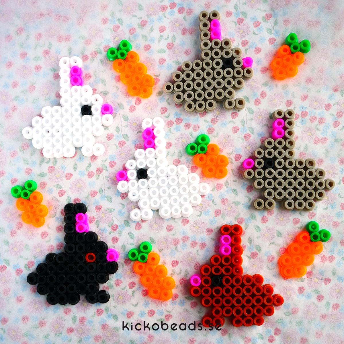 6x FARM Tractor Perler Patterns, Hama Fuse Pyssla Beads Templates ...