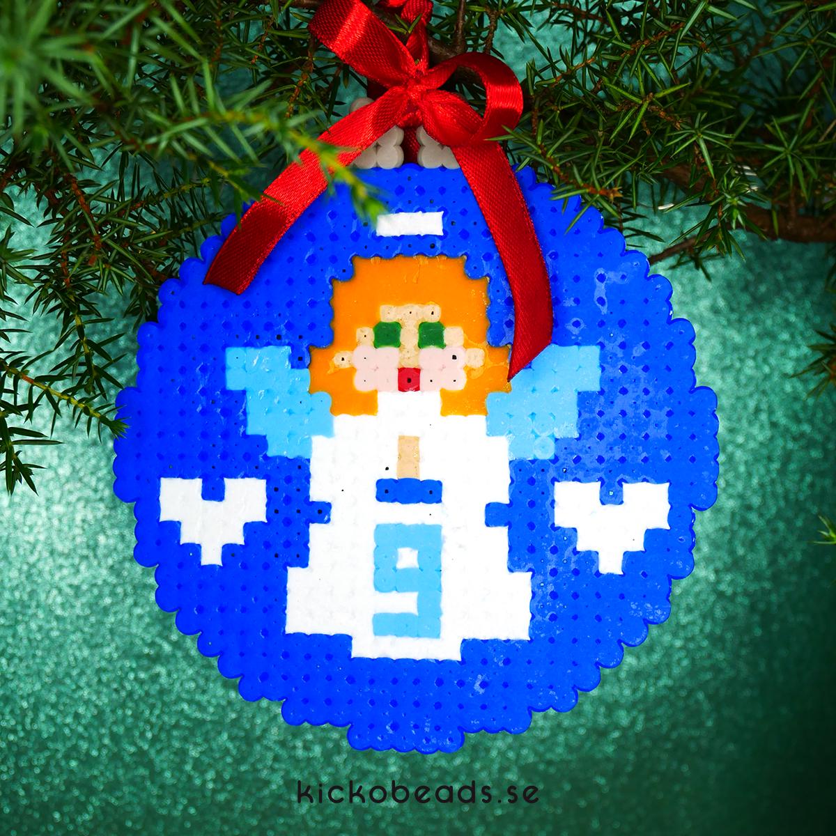 CHRISTMAS COUNTDOWN ORNAMENTS 1–25 X-mas Decoration Hama Fuse Beads ...