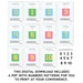 NUMBER SET Printable Pattern Templates Kids Crafts Preschool ...