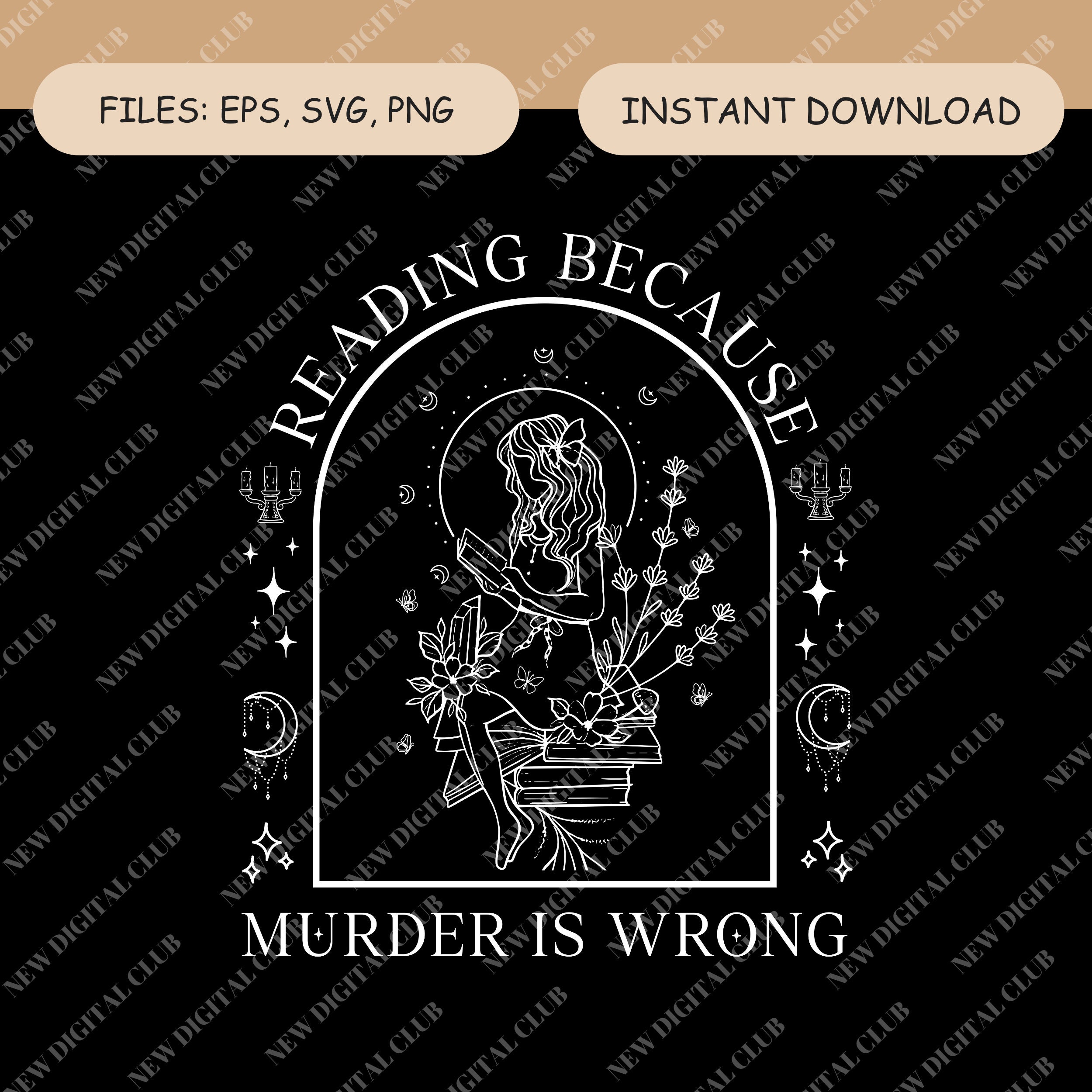 Reading Graphic Tee SVG the Reader Svg Book Lover Svg - Etsy