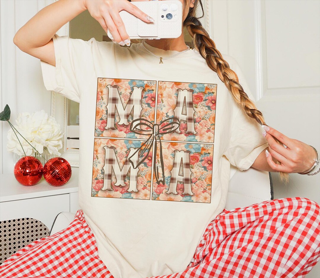 Preppy Mama Png, Cute Mama Png, Floral Mama Png, Mothers Day Png, Mama ...