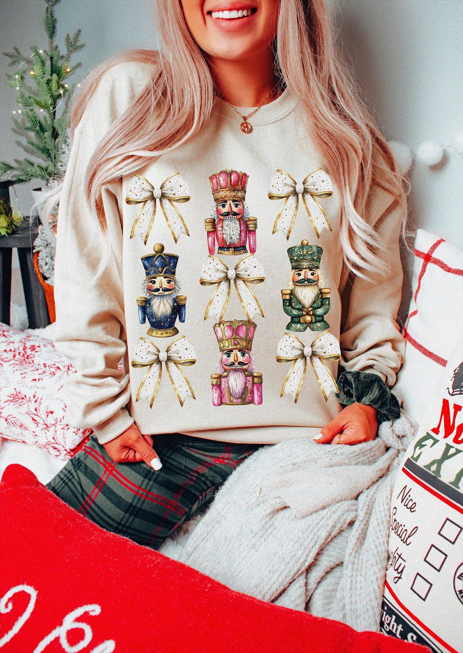 Coquette Glitter Nutcracker Friends PNG, Coquette Png, Glitter Bow Png ...