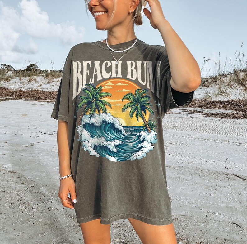 Beach Bum Summer Png, Retro Summer PNG for Sublimation, Coconut Girl ...