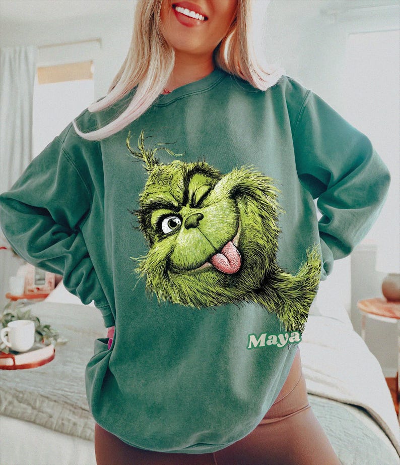 Christmas Green Characters Png, Tis the Season Png, Preppy Christmas ...