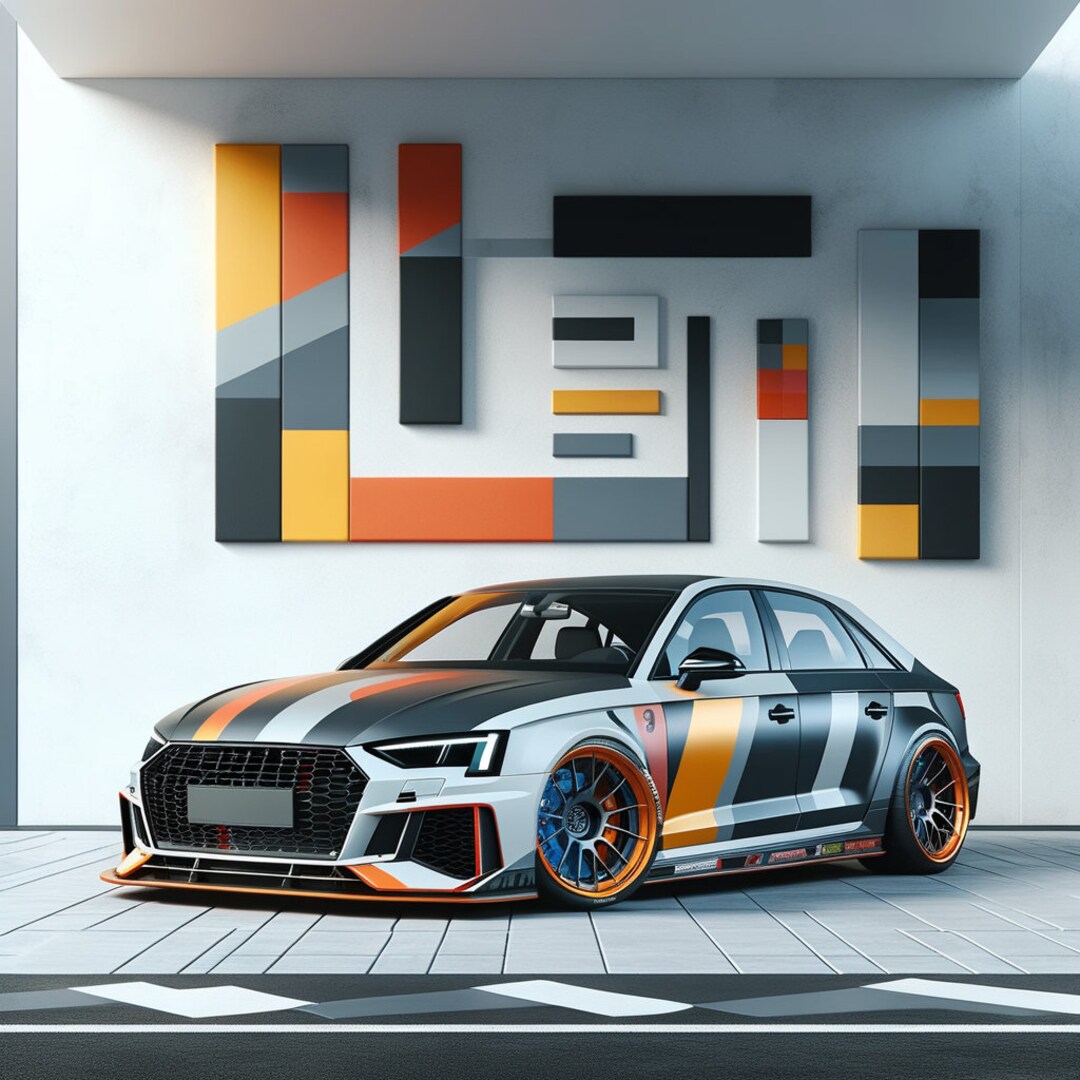 Audi Rs4,modern Art, Digital Art, Mockups, Digital Download, Poster ...