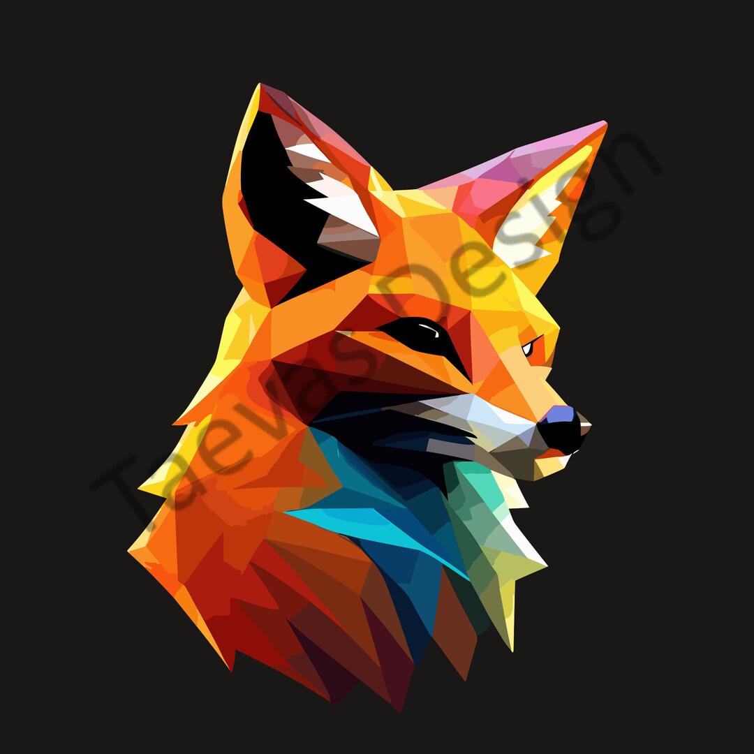 Fox Digital Art Mockups Digital Download PNG 300dpi - Etsy