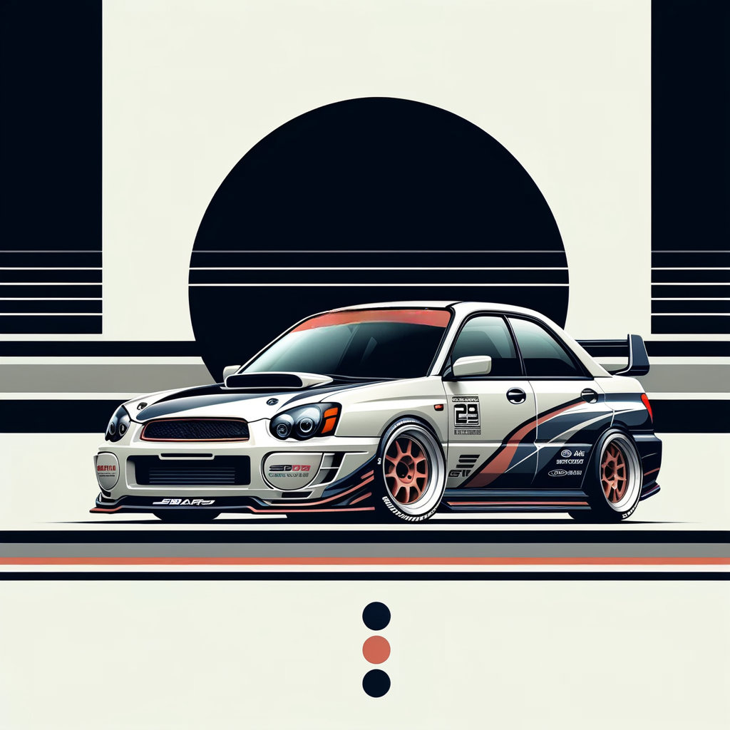 Subaru Impreza WRX STI, Modern Art, Digital Art, Mockups, Digital ...