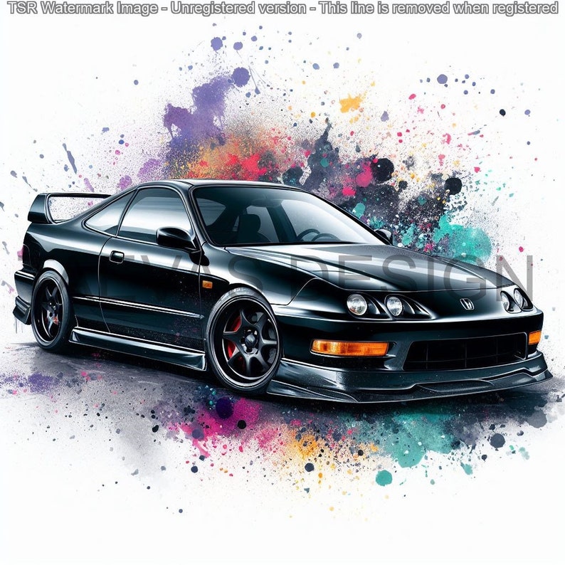 Honda Integra Type R DC2, JDM, Digital Art, Mockups, Digital Download ...