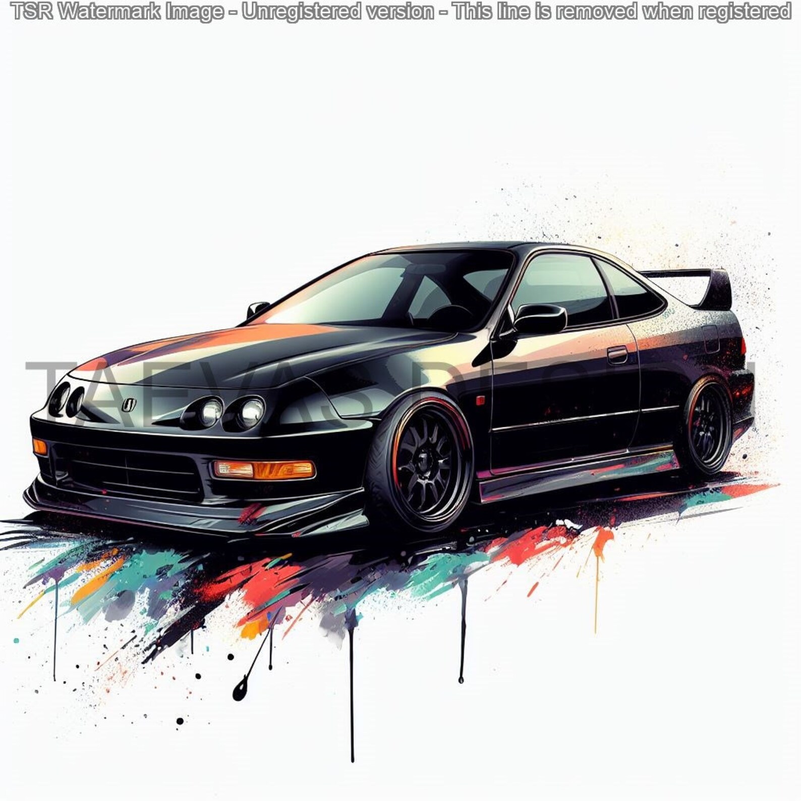 Honda Integra Type R DC2, JDM, Digital Art, Mockups, Digital Download ...