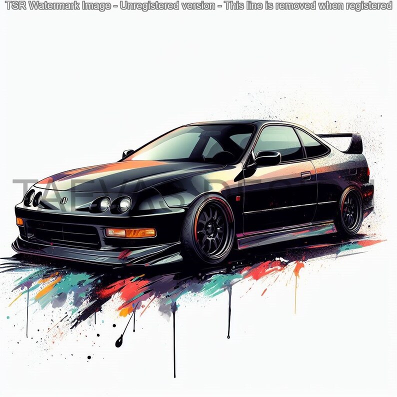 Honda Integra Type R DC2, JDM, Digital Art, Mockups, Digital Download ...