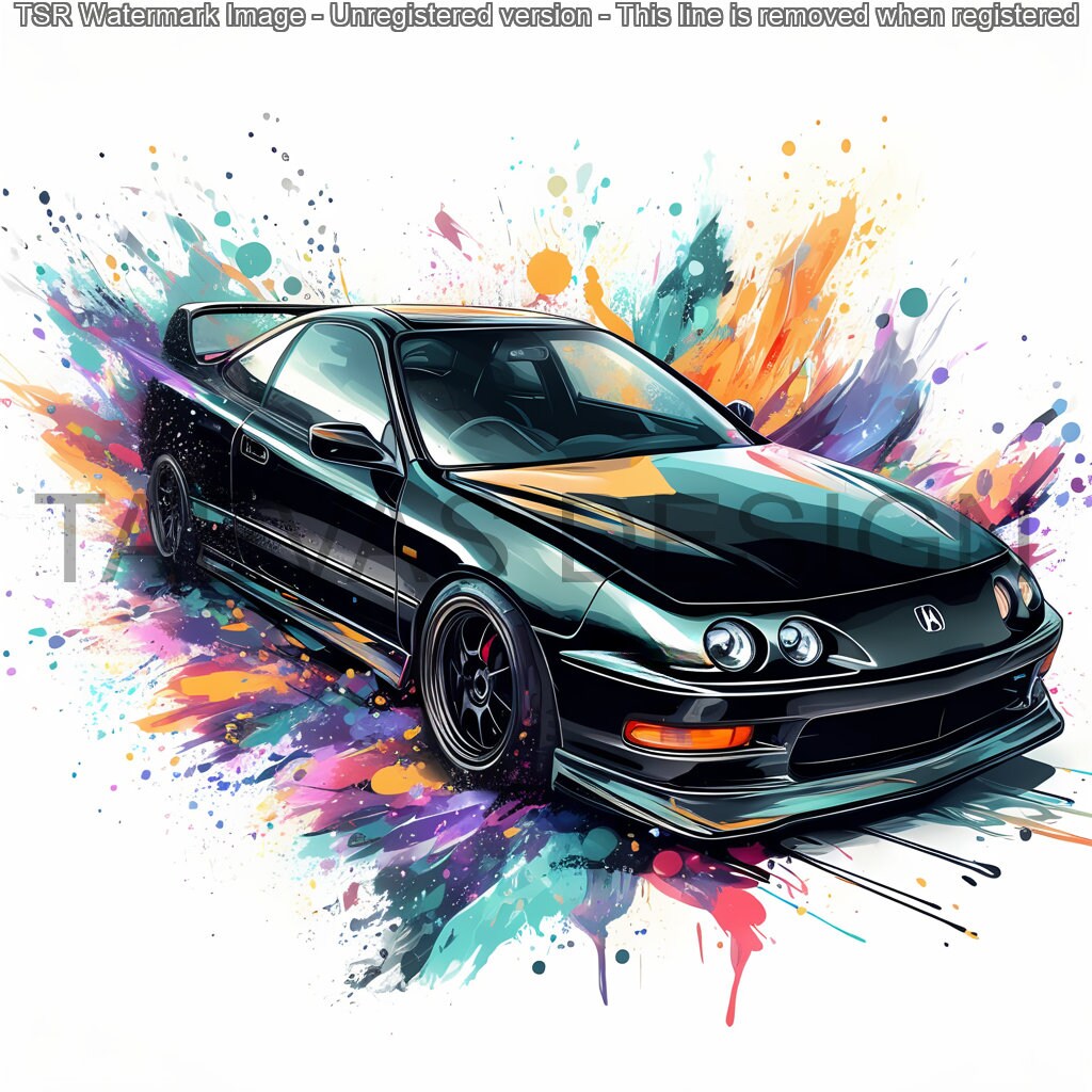 Honda Integra Type R DC2, JDM, Digital Art, Mockups, Digital Download ...