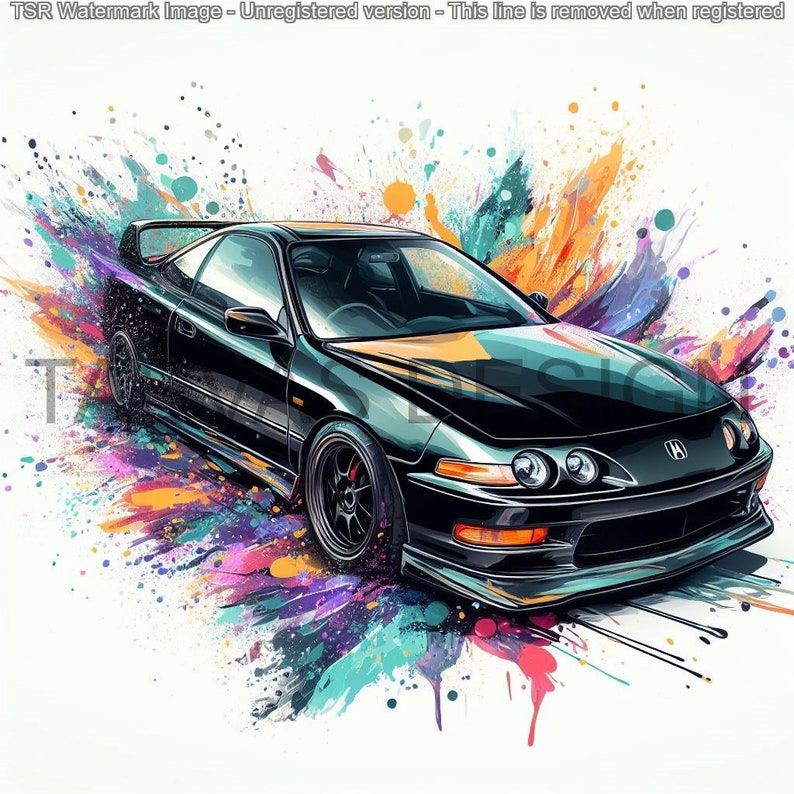 Honda Integra Type R DC2 JDM Arte digital Mockups descarga - Etsy México