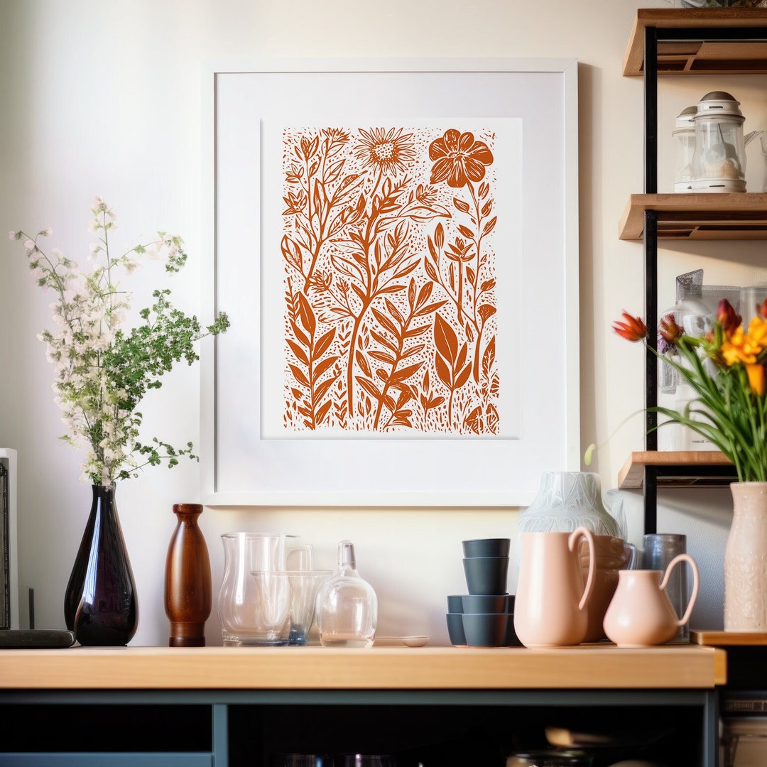 Flower Poster Download Art Print Instant Digital Download - Etsy