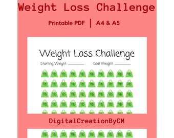 PRINTABLE PDF 5 Pounds Savings Challenge Digital Download - Etsy