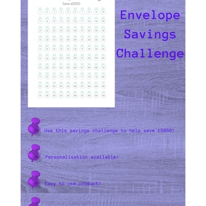 PRINTABLE PDF 100 Envelope Challenge Digital Download - Etsy