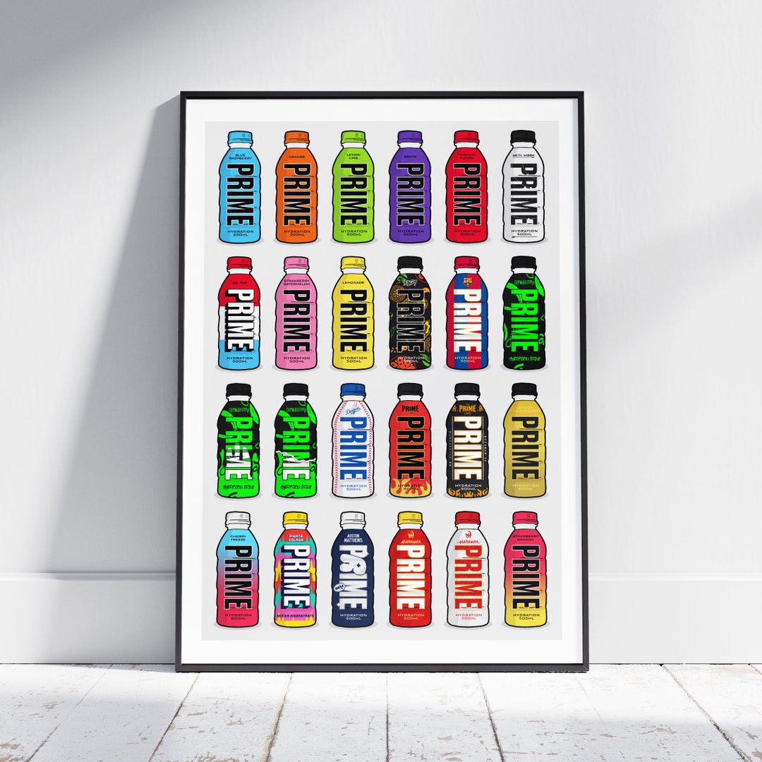 Prime Drink Poster Hydration Energy Gift Present Birthday Wall Art ...
