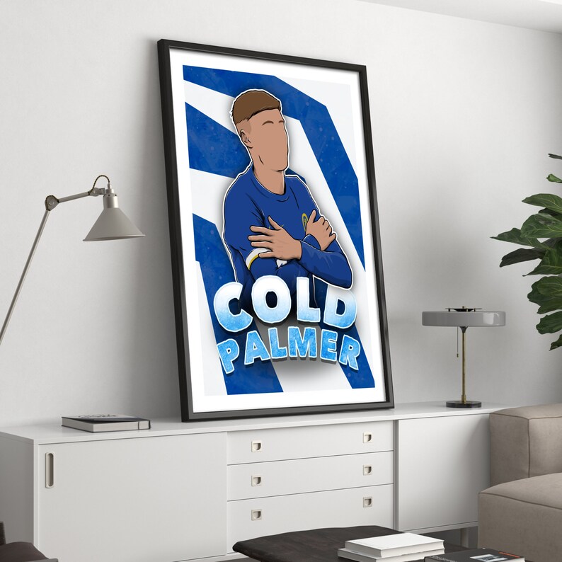 Buy Cole Palmer Football Player Portrait Print Cold Palmer Gift Present ...