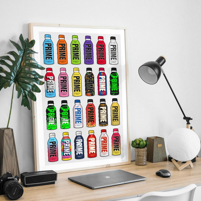 Prime Drink Poster Hydration Energy Gift Present Birthday Wall Art ...
