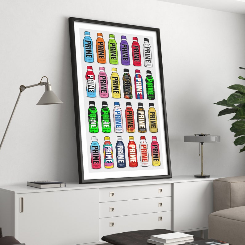 Prime Drink Poster Hydration Energy Gift Present Birthday Wall Art ...