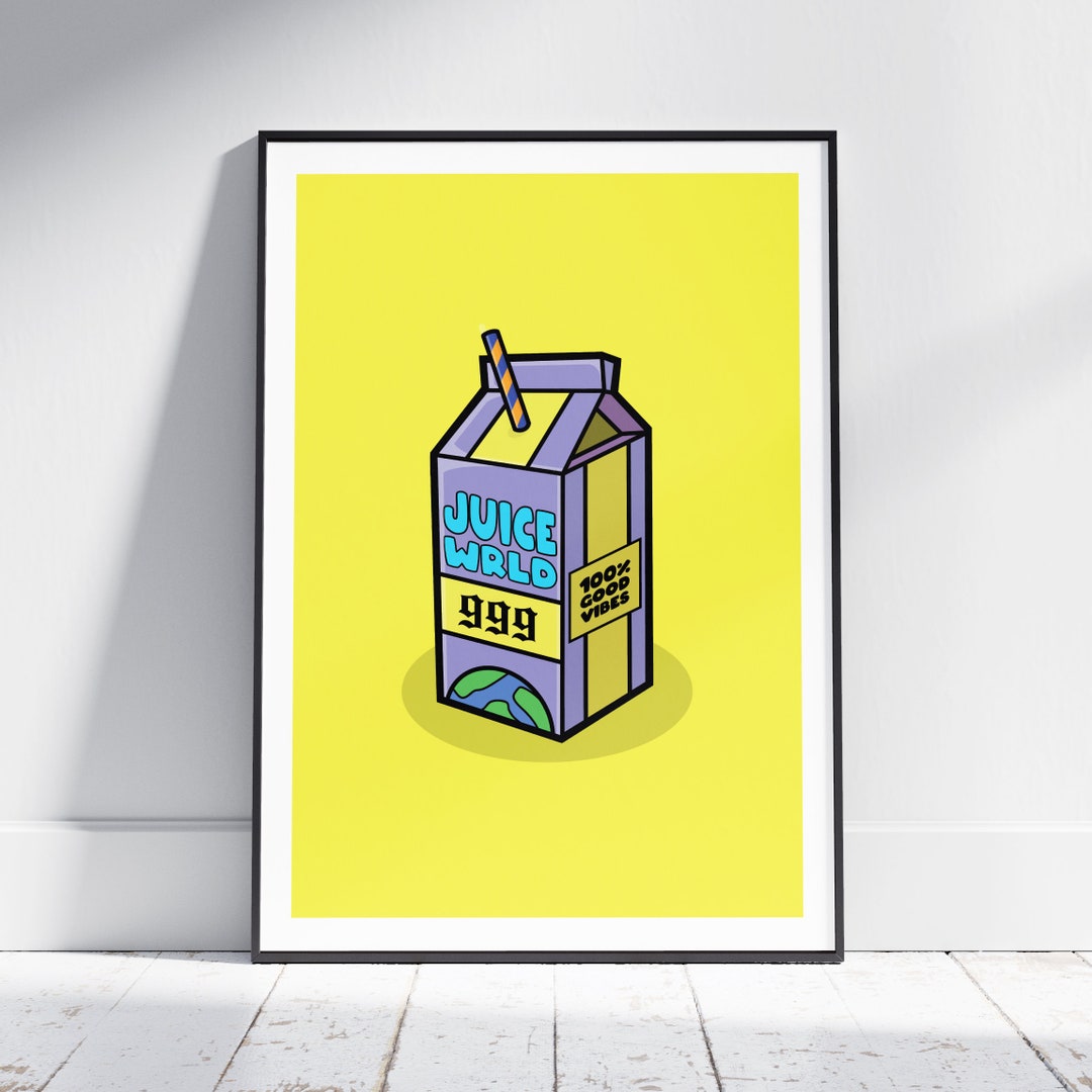 Juice Wrld Box Carton Lemonade Print 999 LLJW Juice World Rap Music Hip ...