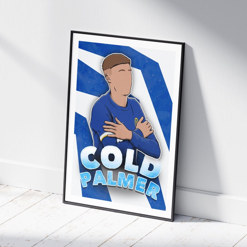 Buy Cole Palmer Football Player Portrait Print Cold Palmer Gift Present ...