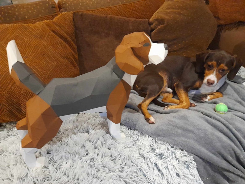 Patrón 3D Papercraft Beagle para Cricut y Máquinas de Corte - Etsy México