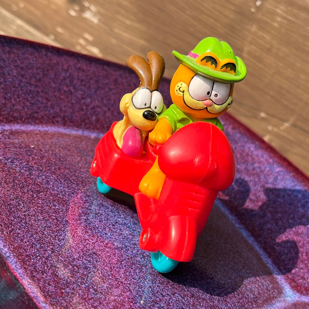 Vintage 1989 Garfield & Odie Mcdonald's Motorcycle Toy - Etsy