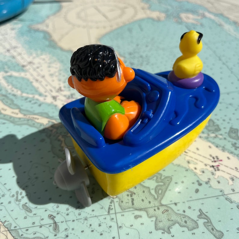Vintage 1999 Sesame Street Ernie Wind up Boat - Etsy