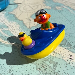 Vintage 1999 Sesame Street Ernie Wind up Boat - Etsy