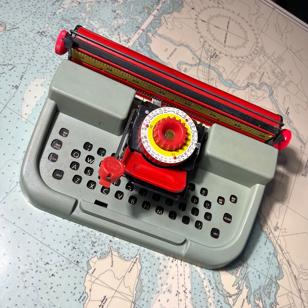 Vintage Plastic Toy Typewriter - Etsy