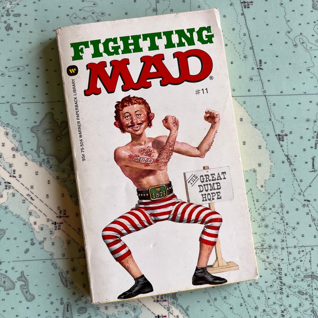 Vintage 1974 Fighting Mad Mad Magazine Paperback Novel - Etsy