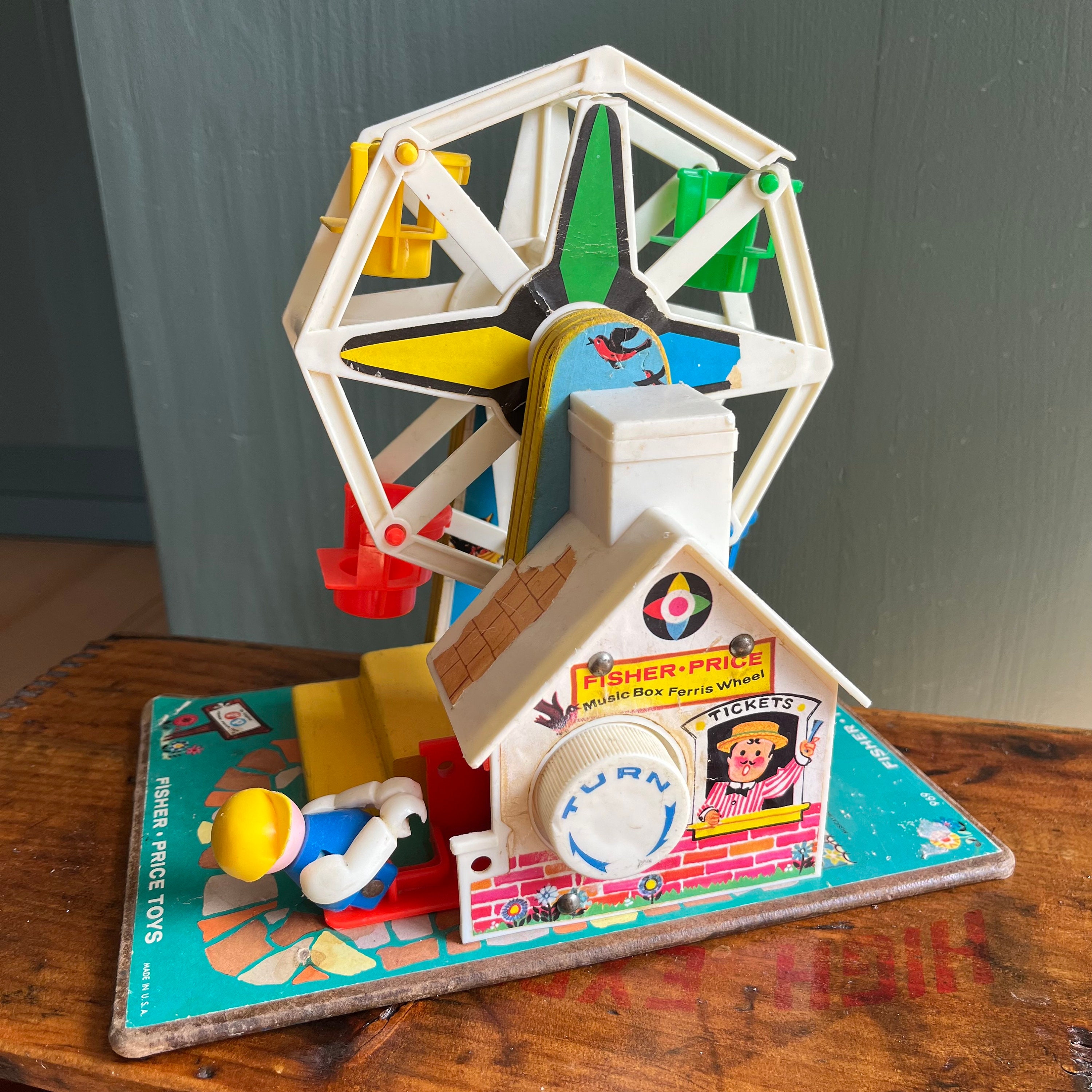 Vintage 1964 Fisher Price Little People Ferris Wheel - Etsy