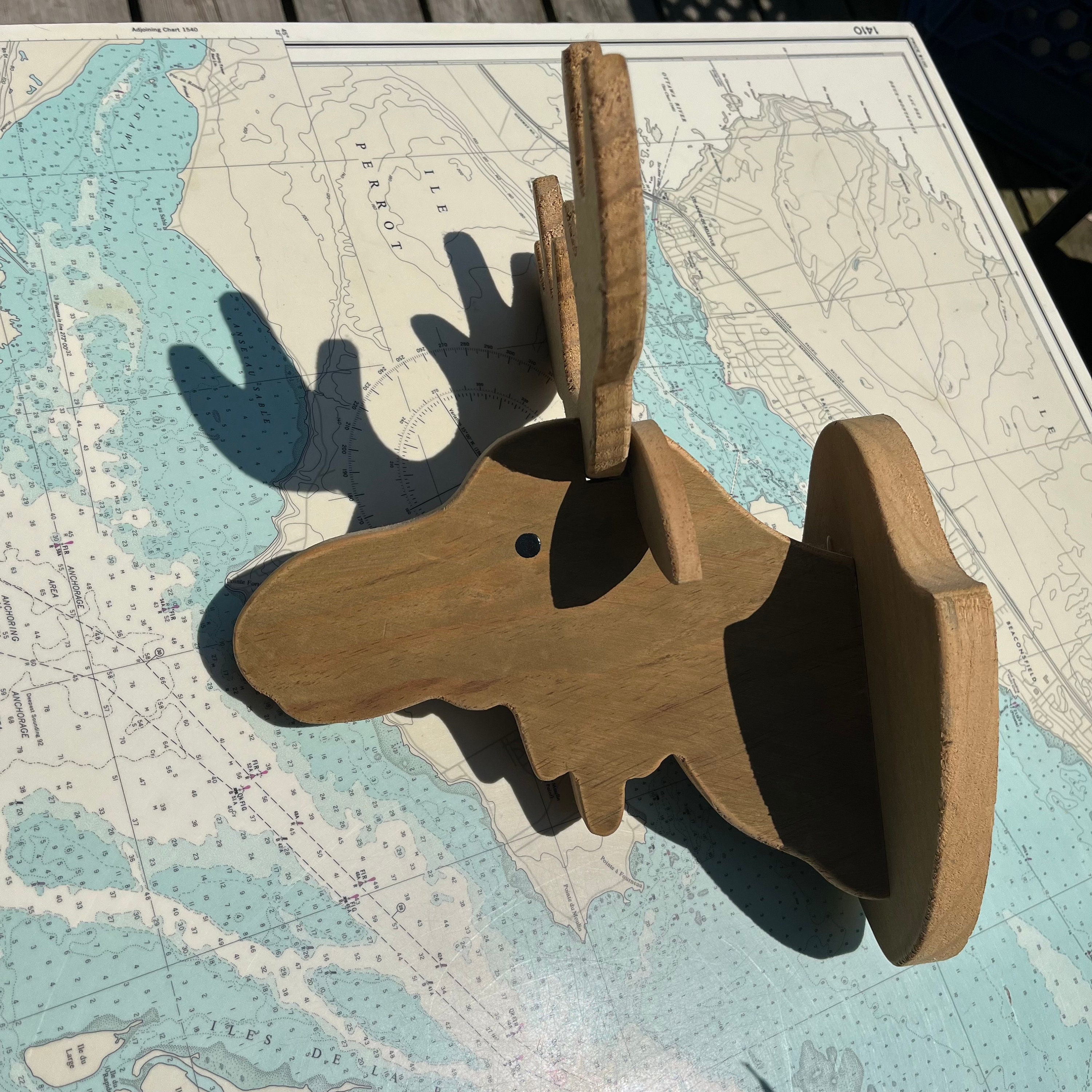 Handmade Wooden Moose Wall Hanging - Etsy Canada