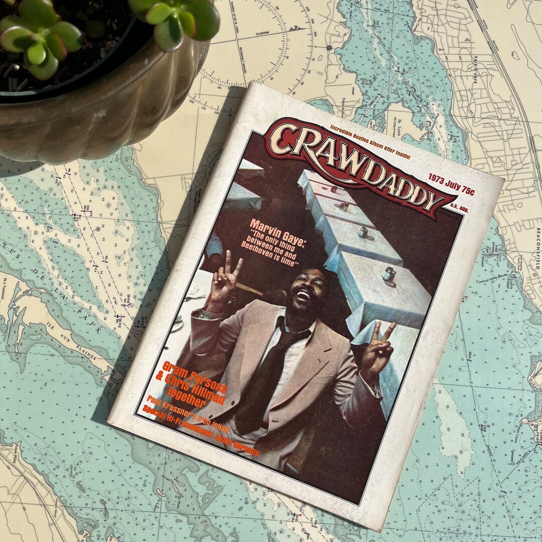 Vintage July 1973 Crawdaddy Magazine Marvin Gaye Cover - Etsy