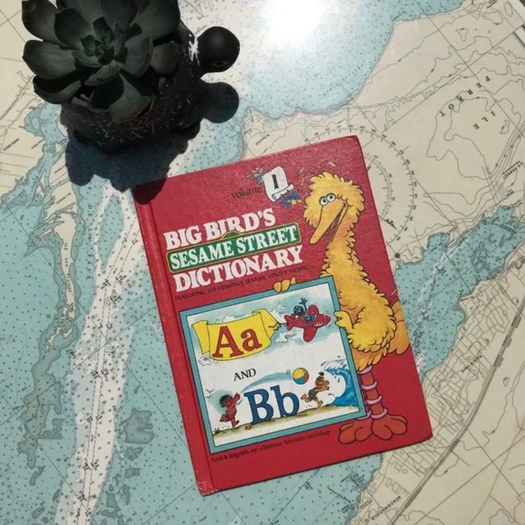 1981 Big Bird's Sesame Street Dictionary Vol. 1 - Etsy