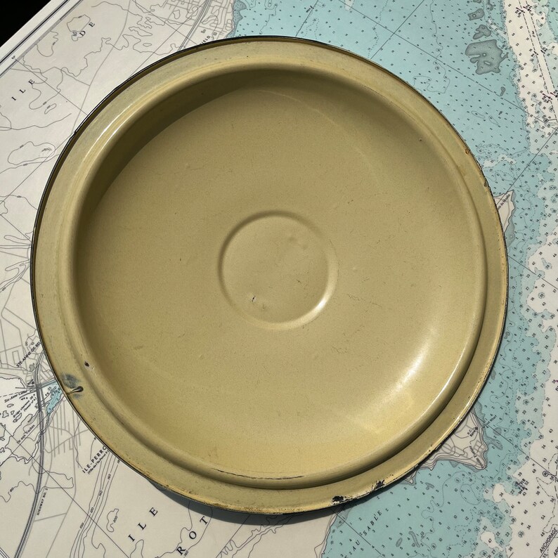 Vintage Yellow Enamelware Stock Pot With Lid - Etsy