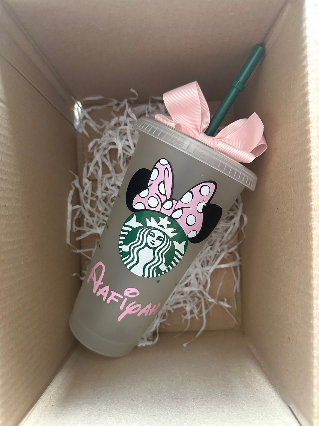 Minnie Mouse Disney Themed Starbucks Cup With Bow or Without Bow - Etsy