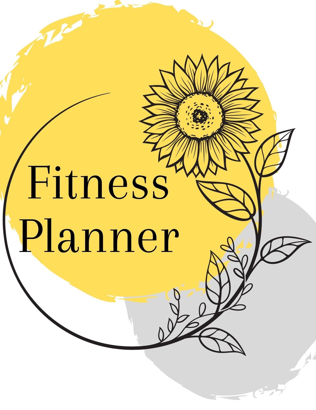 Digital PDF Sunflower Fitness Planner - Etsy