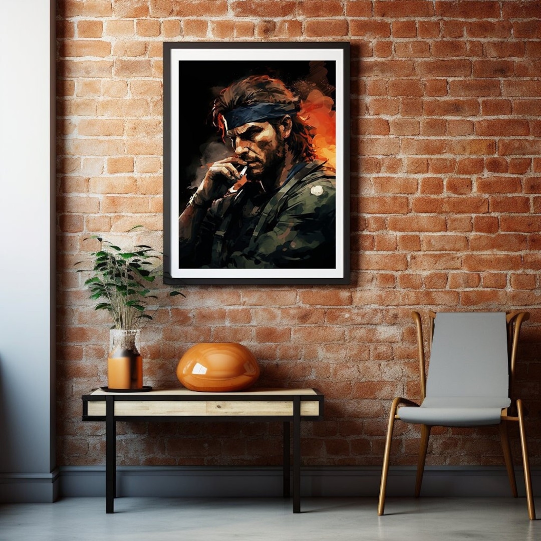 Metal Gear Solid Print Solid Snake MGS Snake Eater Print - Etsy