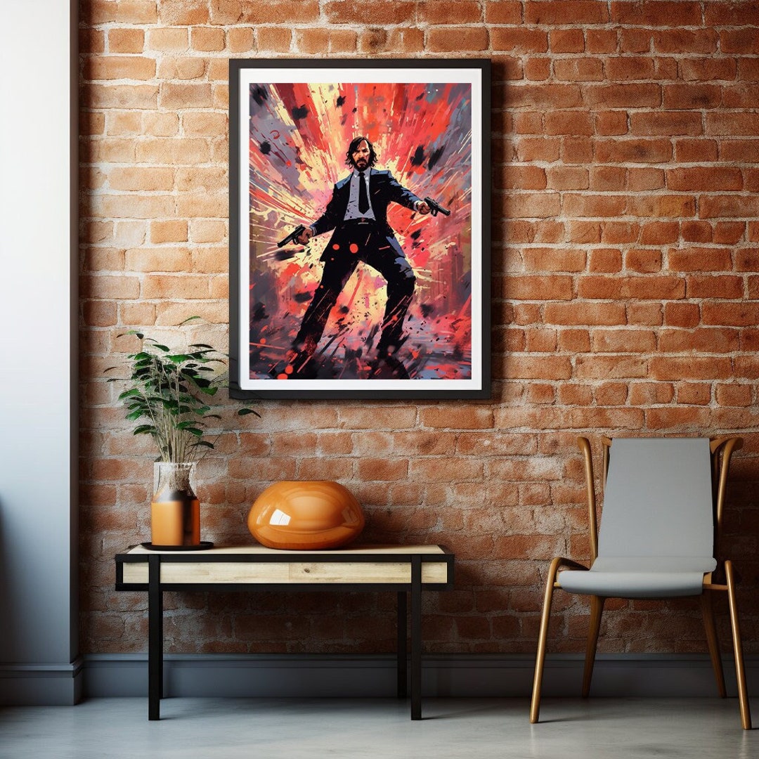 John Wick Print John Wick Movie Poster John Wick Print John Wick ...