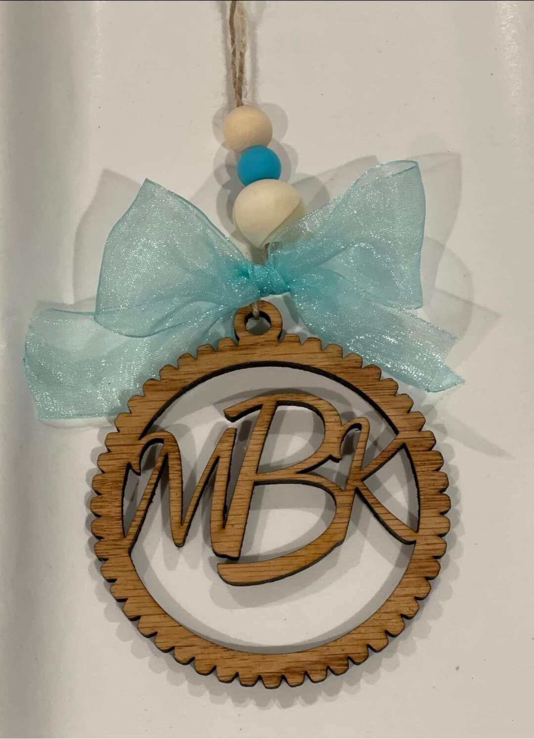 Monogrammed Car Rearview Mirror Decor - Etsy