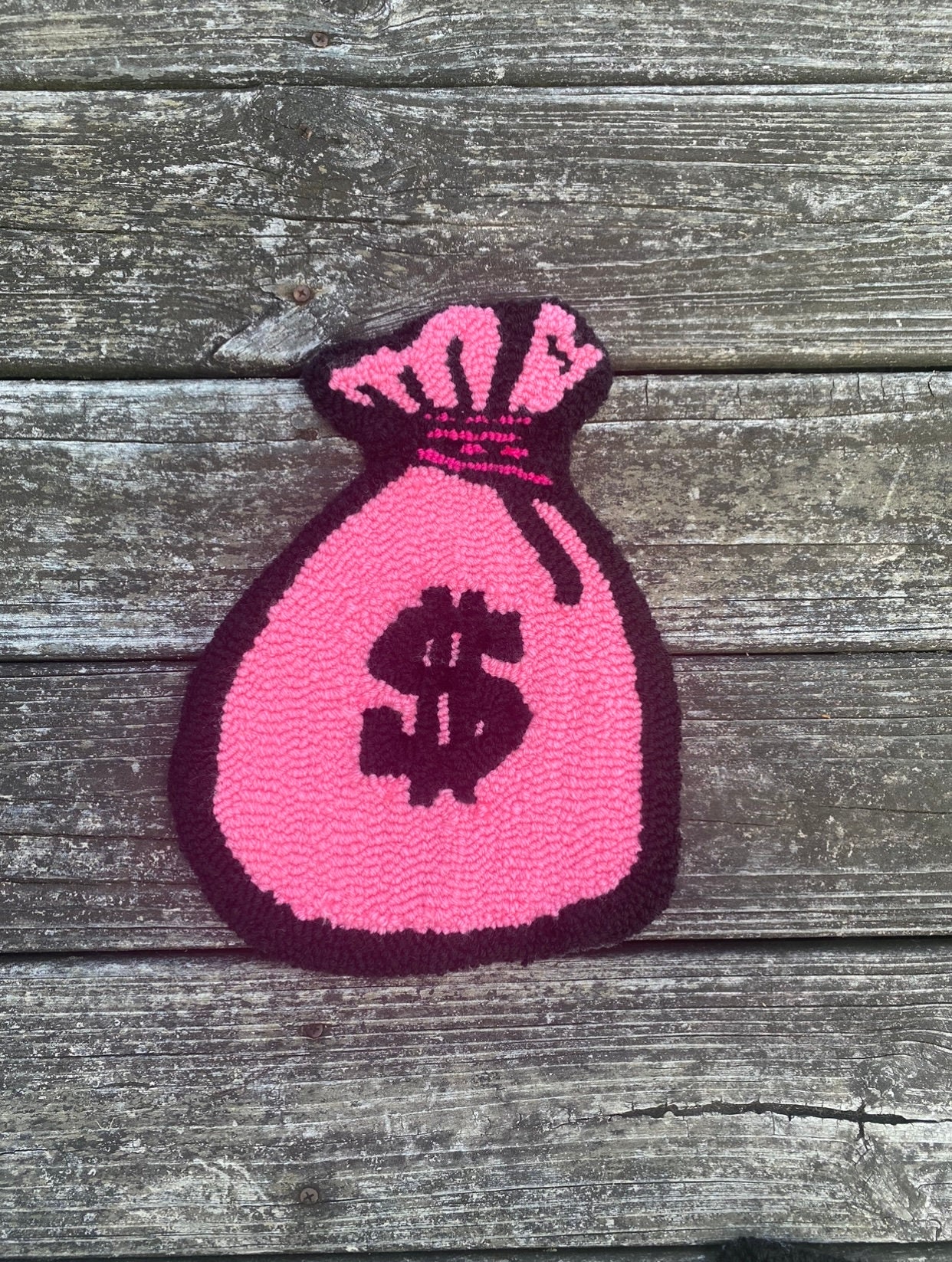 Pink Money Bag Custom Rug - Etsy